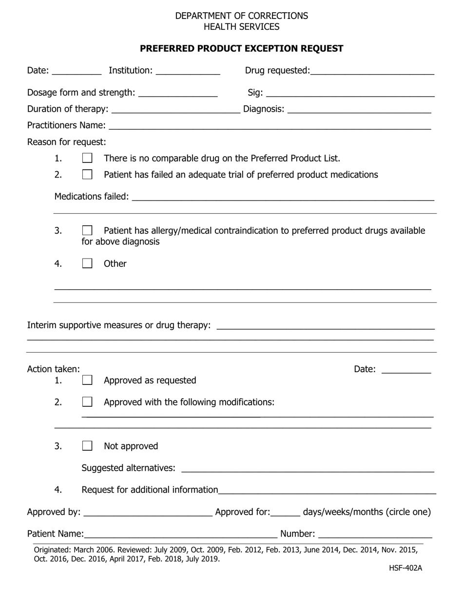 Iowa Preferred Product Exception Request - Fill Out, Sign Online and ...