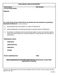 Iowa Involuntary Medication Report - Fill Out, Sign Online and Download ...