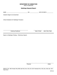 Iowa Radiology Request/Report - Fill Out, Sign Online and Download PDF ...