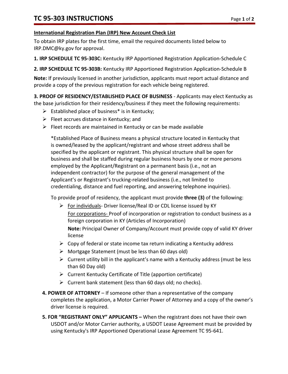 Form TC95-303 - Fill Out, Sign Online and Download Printable PDF ...