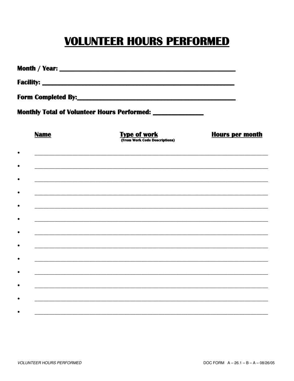 Maine Volunteer Hours Performed - Fill Out, Sign Online and Download ...