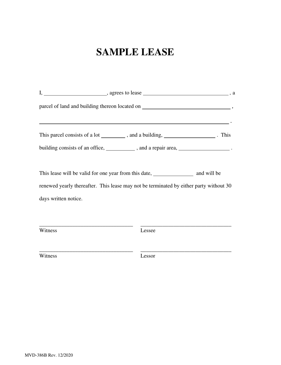 Form MVD-386B - Fill Out, Sign Online and Download Fillable PDF, Maine ...
