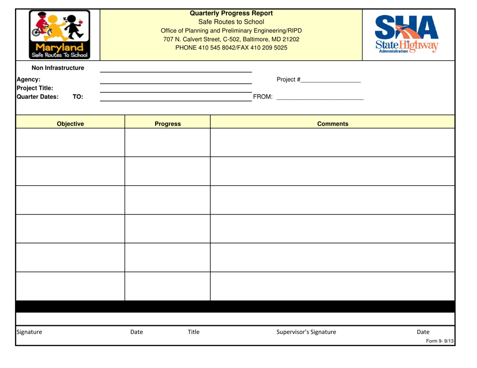 Form 9 - Fill Out, Sign Online and Download Printable PDF, Maryland ...
