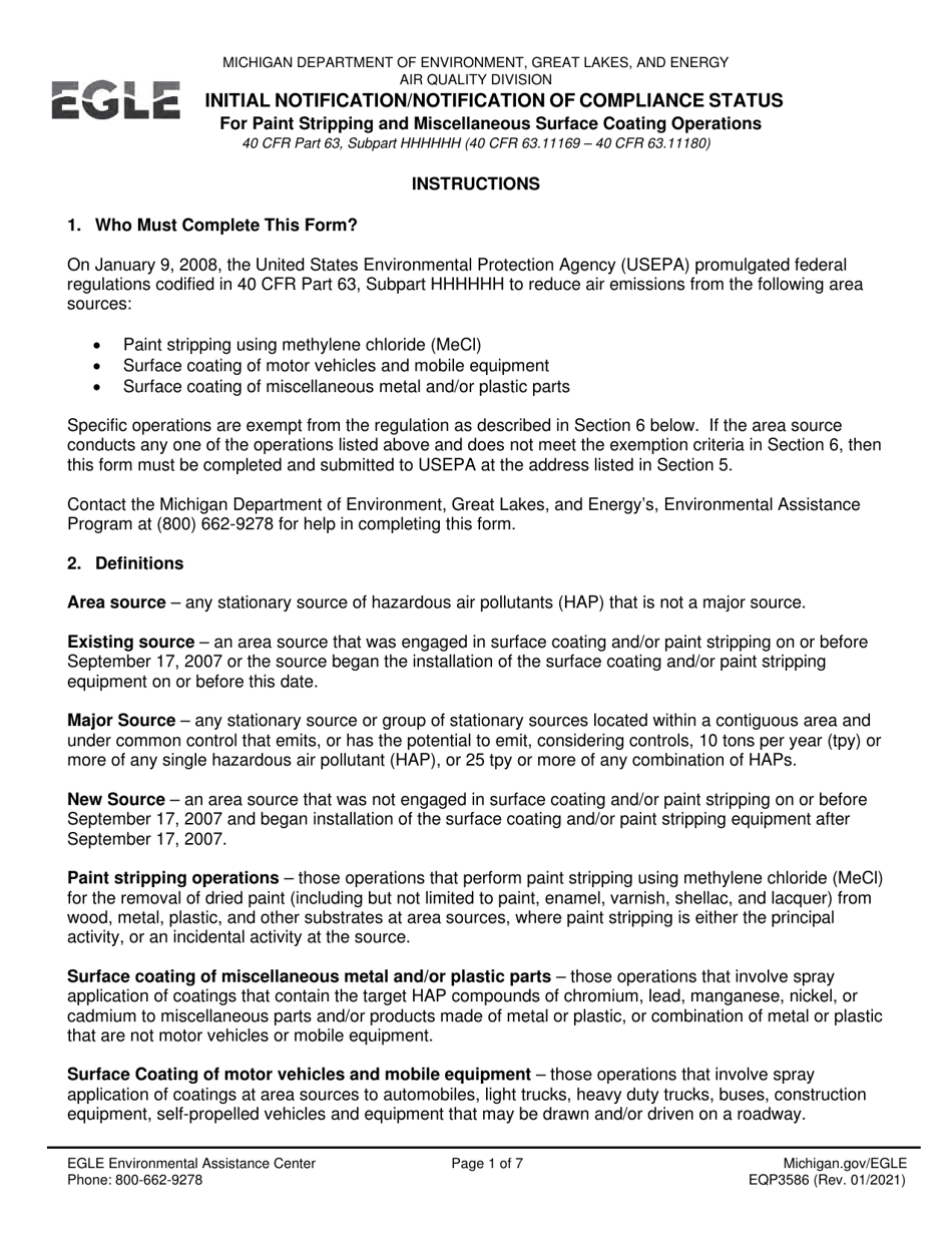 Form EQP3586 - Fill Out, Sign Online and Download Fillable PDF ...