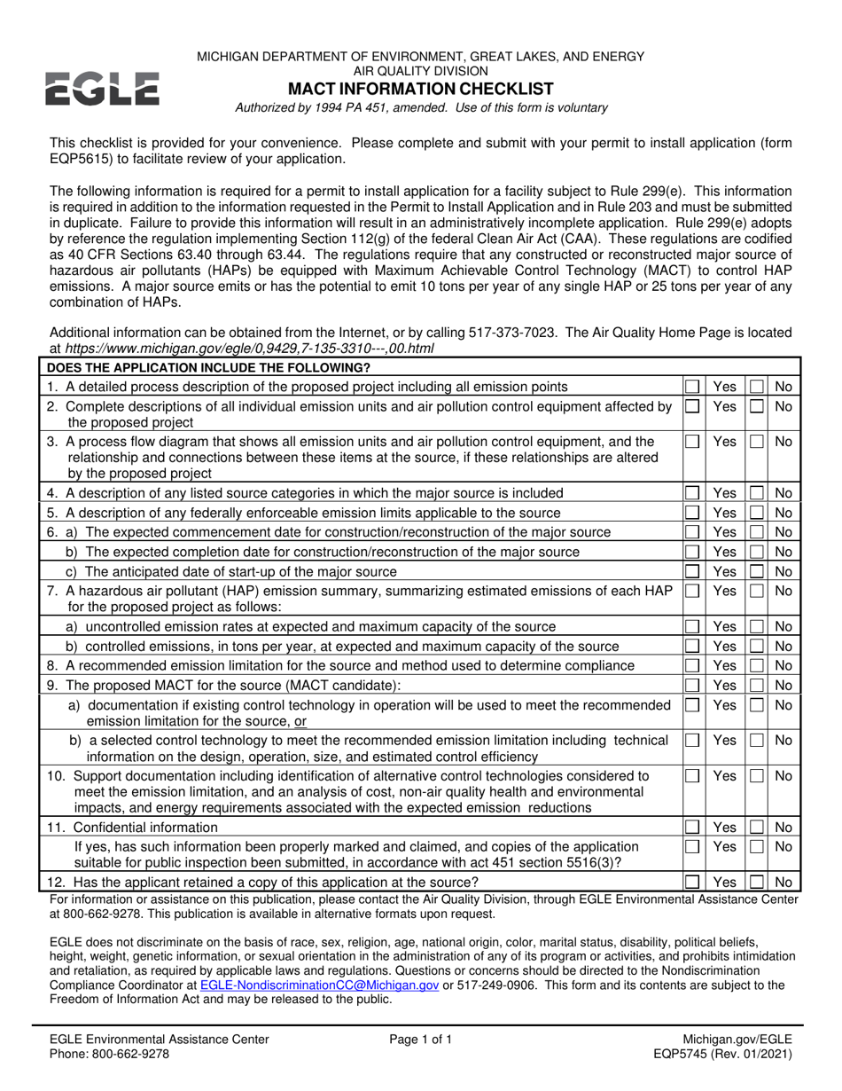 Form EQP5745 - Fill Out, Sign Online and Download Fillable PDF ...