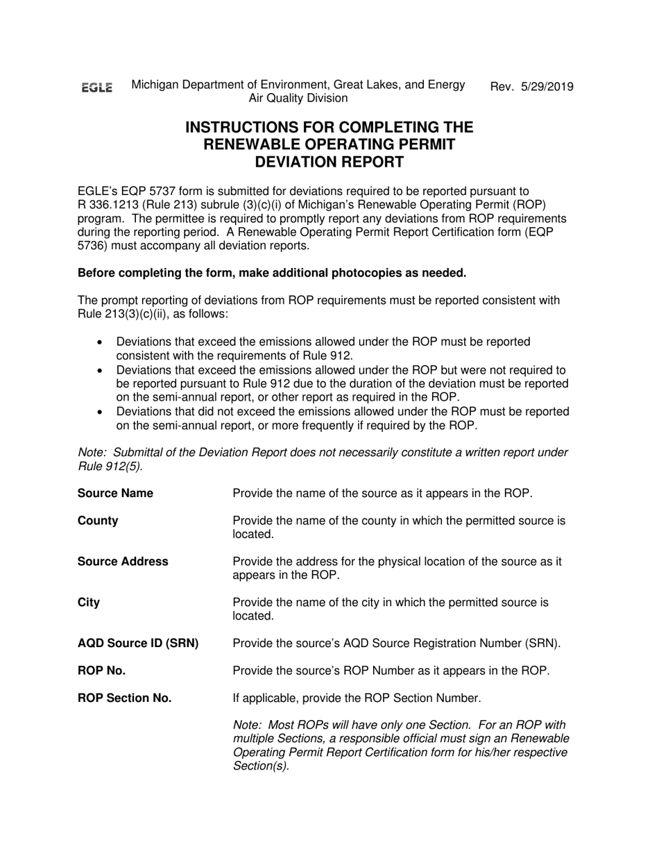 Download Instructions for Form EQP5737 Renewable Operating Permit ...