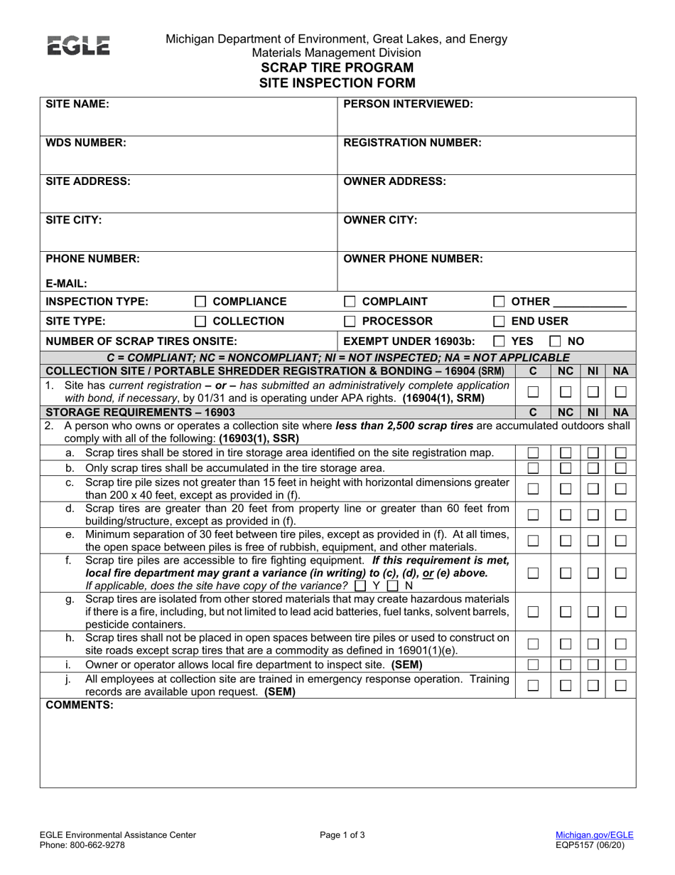 Form EQP5157 - Fill Out, Sign Online and Download Printable PDF ...