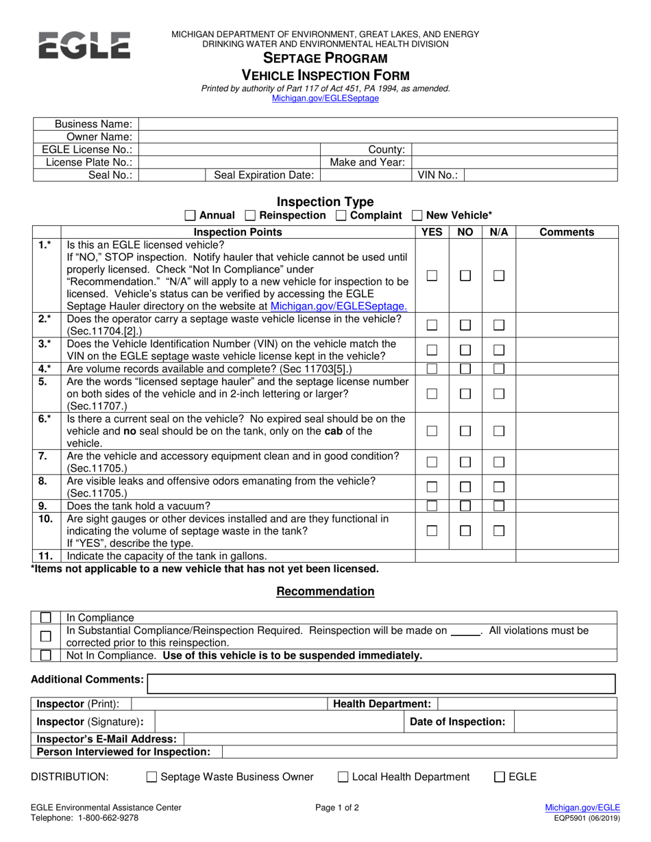 Form EQP5901 - Fill Out, Sign Online and Download Fillable PDF ...