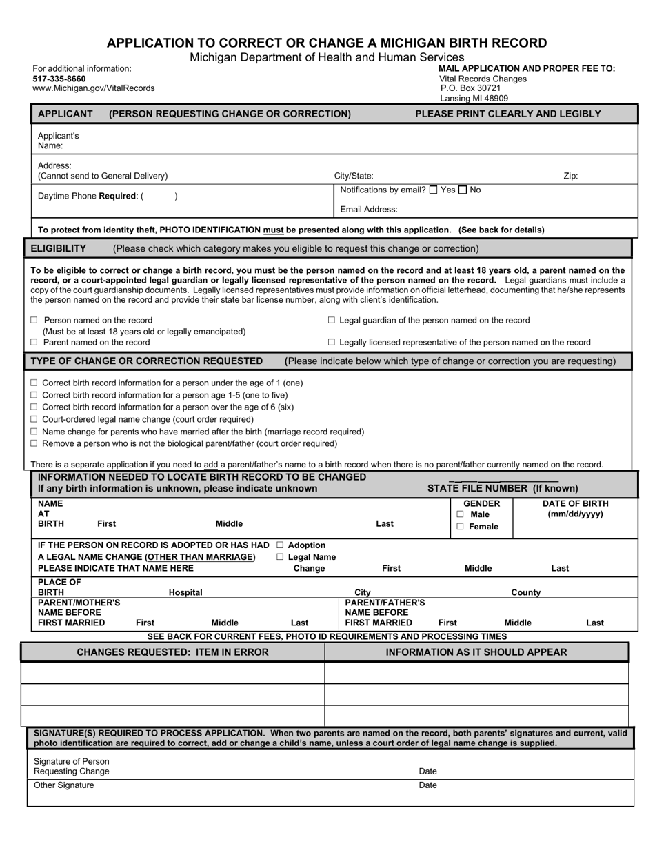 Form DCH-0847 - Fill Out, Sign Online and Download Printable PDF ...