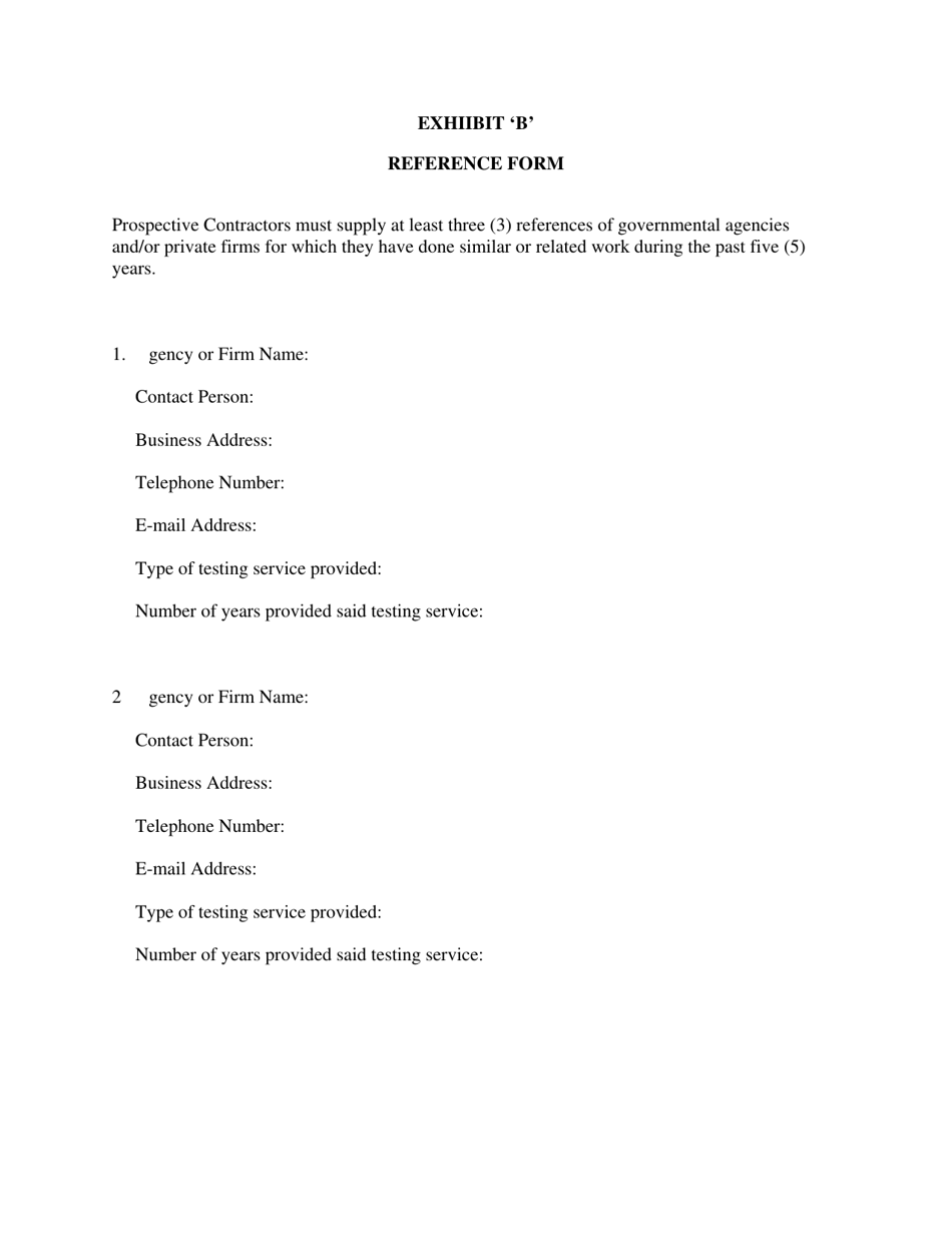 Mississippi Reference Form - Fill Out, Sign Online and Download PDF ...