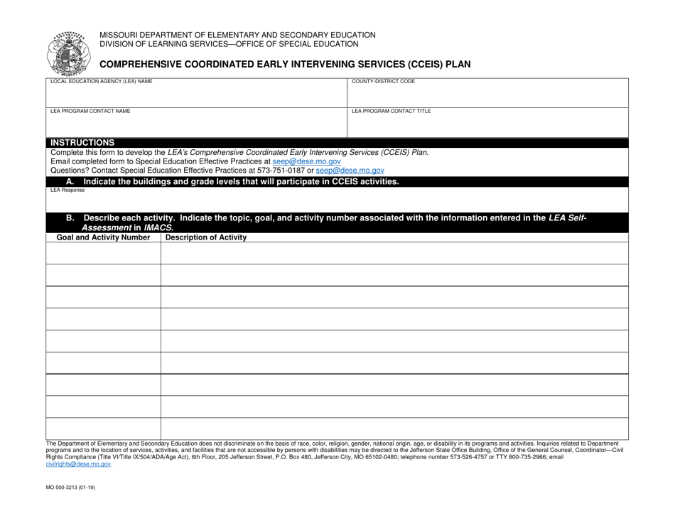 Form MO500-3213 - Fill Out, Sign Online and Download Fillable PDF ...