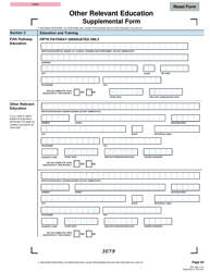 Missouri Other Training Supplemental Form Download Fillable PDF ...