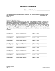 Montana Title 71 Amendment Form Download Fillable PDF | Templateroller