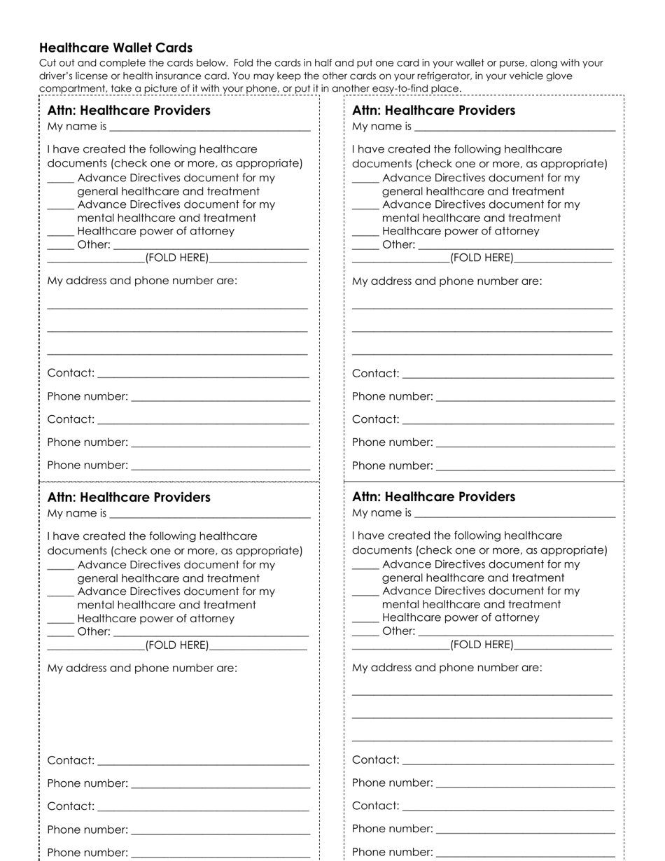 Nebraska Healthcare Wallet Cards - Fill Out, Sign Online and Download ...