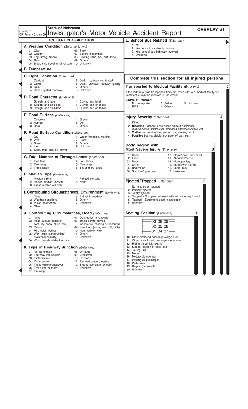DR Form 40 - Fill Out, Sign Online and Download Printable PDF, Nebraska ...