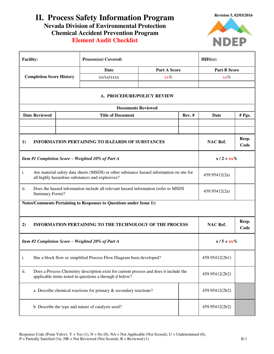 Form II - Fill Out, Sign Online and Download Printable PDF, Nevada ...