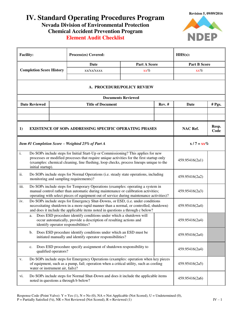 Form IV - Fill Out, Sign Online and Download Printable PDF, Nevada ...