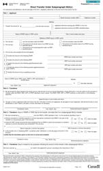 Form T2030 Download Fillable PDF or Fill Online Direct Transfer Under ...