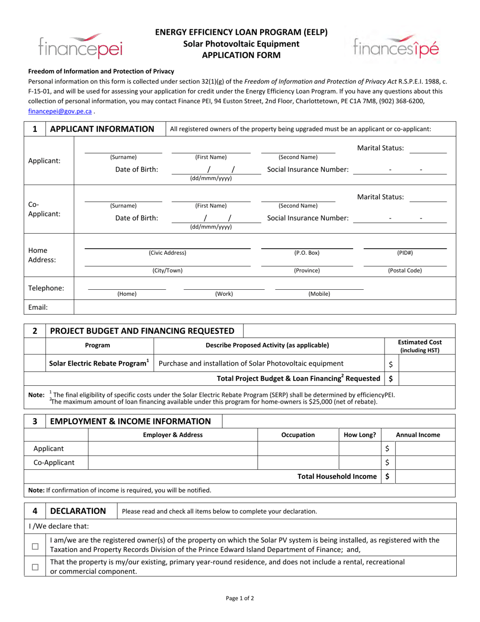 Prince Edward Island Canada Solar Photovoltaic Equipment Application ...