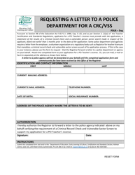 Prince Edward Island Canada Requesting a Letter to a Police Department ...
