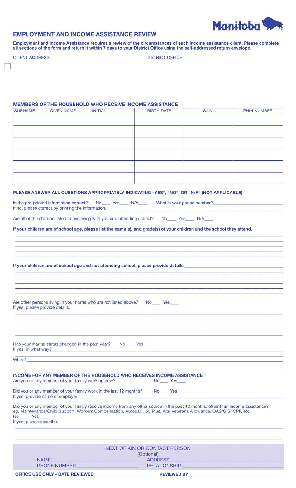 Form MG-99 - Fill Out, Sign Online and Download Printable PDF, Manitoba ...
