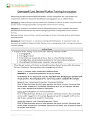 New Mexico Exempted Food Service Worker Training Instructions - Fill ...