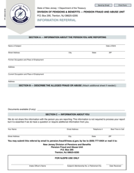 Form FF-0950 Download Fillable PDF or Fill Online Information Referral ...