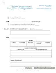 Form HC136 Download Fillable PDF or Fill Online Notification of Dates ...