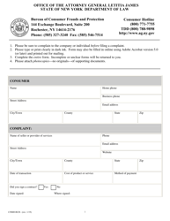 Form CFB001RCR - Fill Out, Sign Online and Download Fillable PDF, New ...