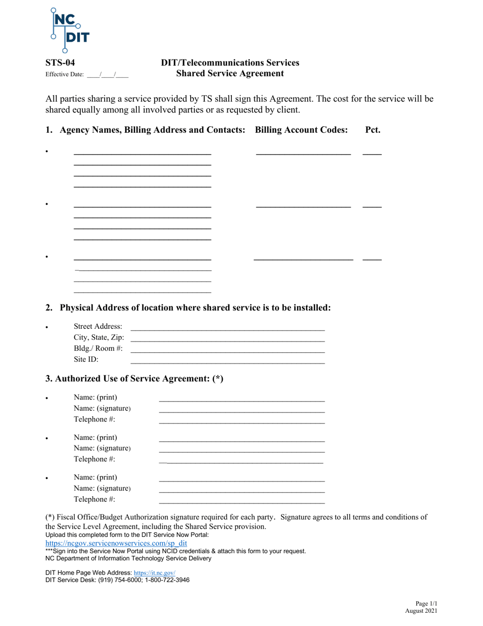 Form STS-04 Download Printable PDF or Fill Online Dit ...