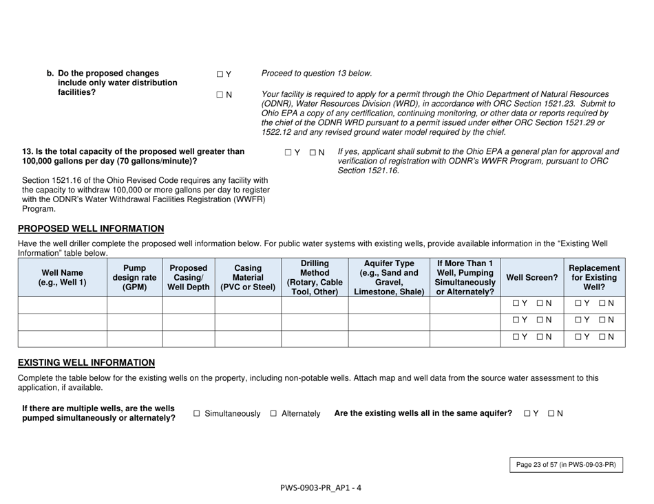 Form PWS-0903-PR Appendix B - Fill Out, Sign Online and Download Printable PDF, Ohio ...