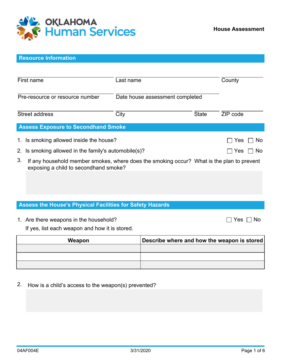 Form 04AF004E - Fill Out, Sign Online and Download Fillable PDF ...