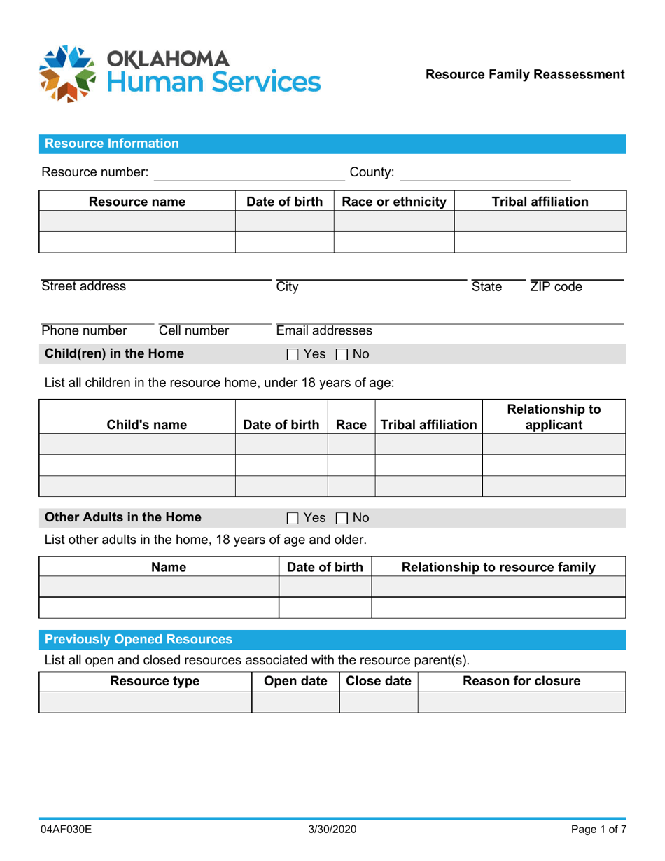 Form 04AF030E - Fill Out, Sign Online and Download Fillable PDF ...