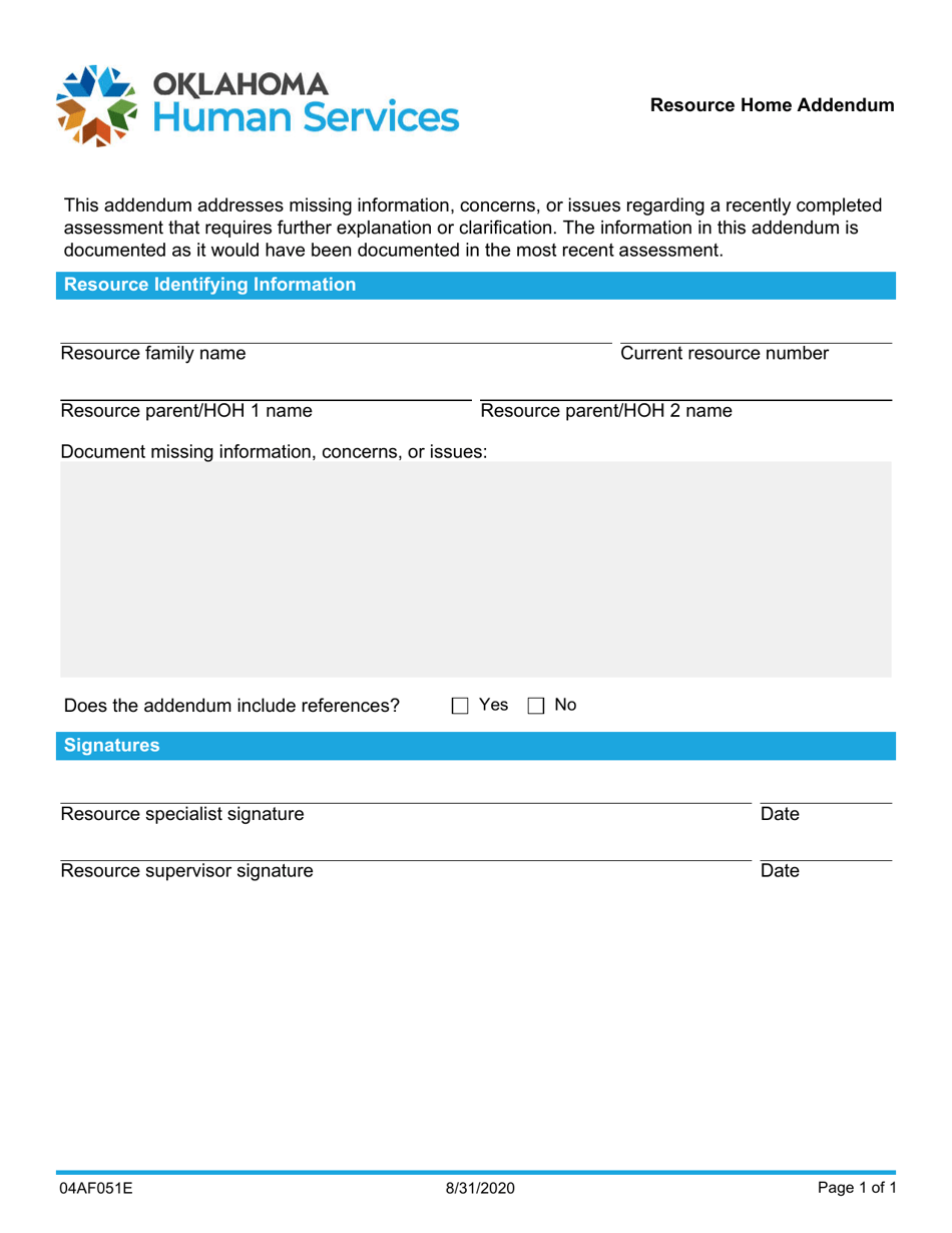 Form 04AF051E Download Fillable PDF or Fill Online Resource Home ...