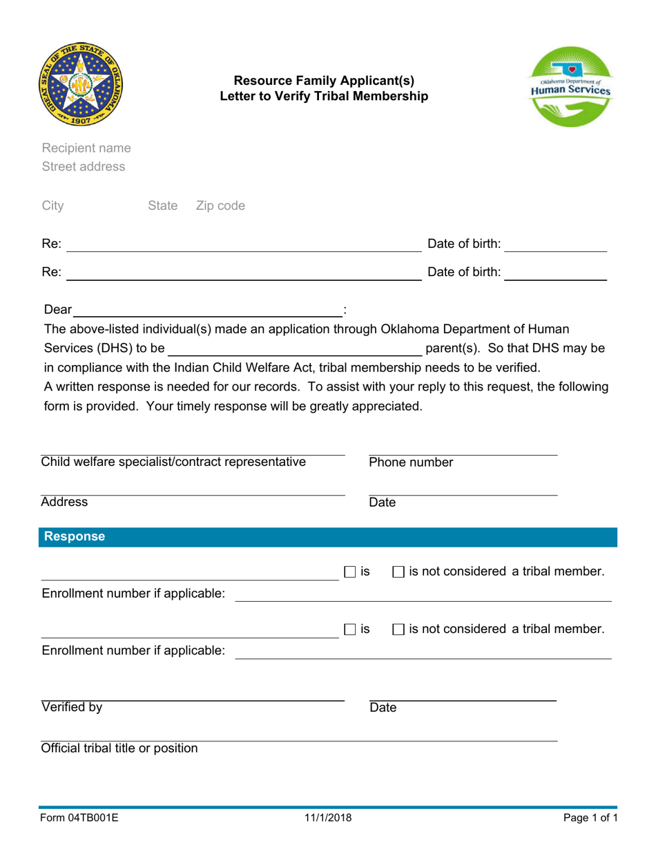 Form 04TB001E - Fill Out, Sign Online and Download Fillable PDF ...