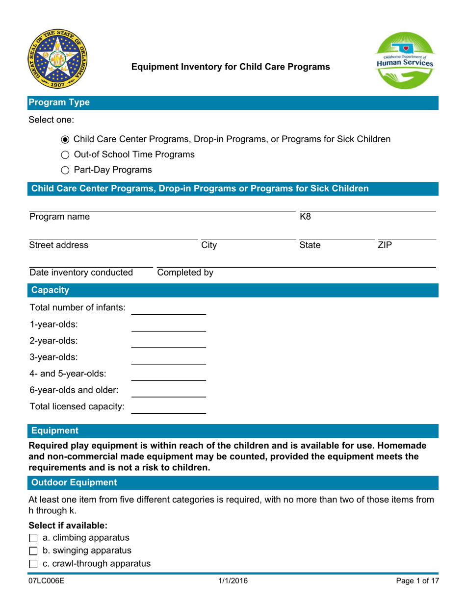 Form 07LC006E (OCC-6) - Fill Out, Sign Online and Download Fillable PDF ...