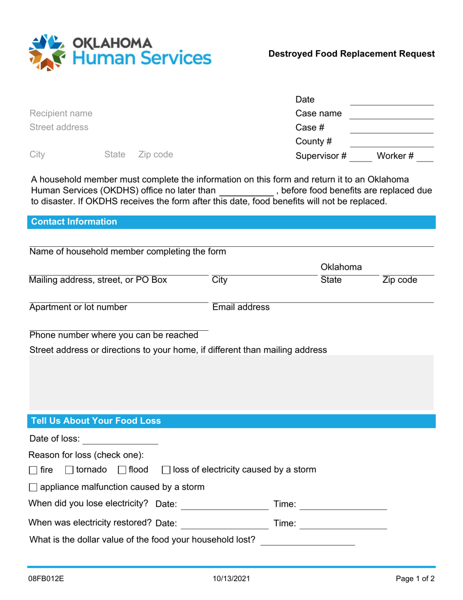 Form 08FB012E - Fill Out, Sign Online and Download Fillable PDF ...