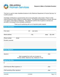 Form 10AD030E - Fill Out, Sign Online and Download Fillable PDF, Oklahoma | Templateroller