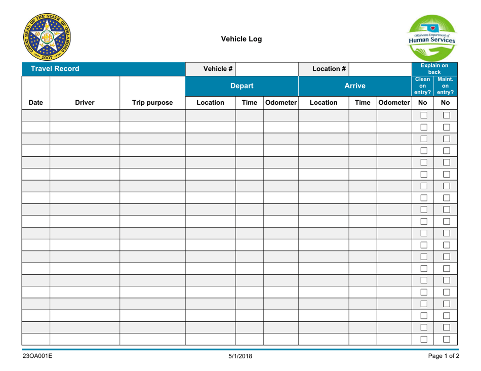 Form 23OA001E - Fill Out, Sign Online and Download Fillable PDF ...