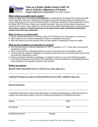 Oregon Time as a Public Health Control Template - Fill Out, Sign Online ...