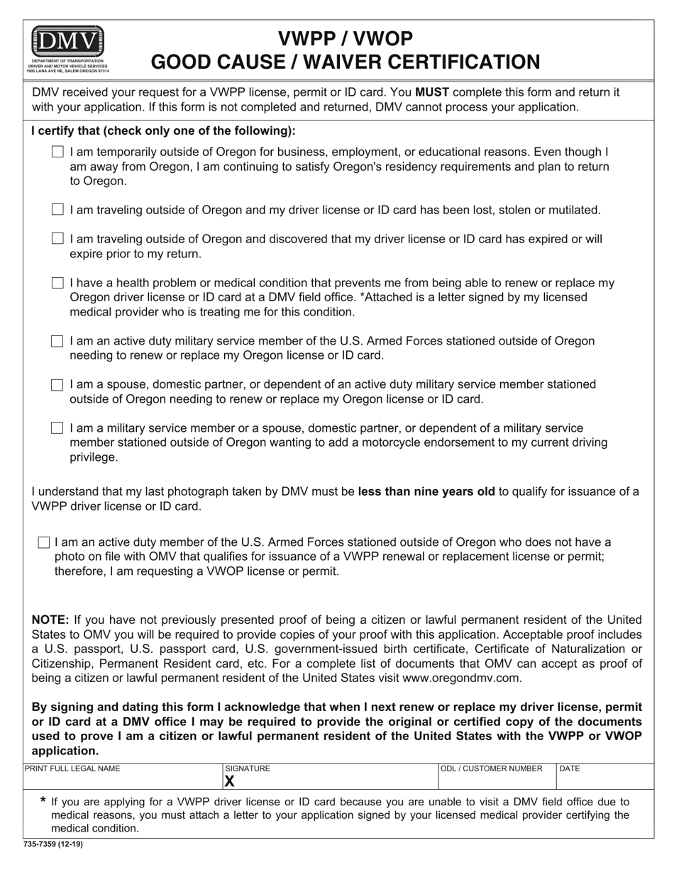 Form 735-7359 - Fill Out, Sign Online and Download Printable PDF ...