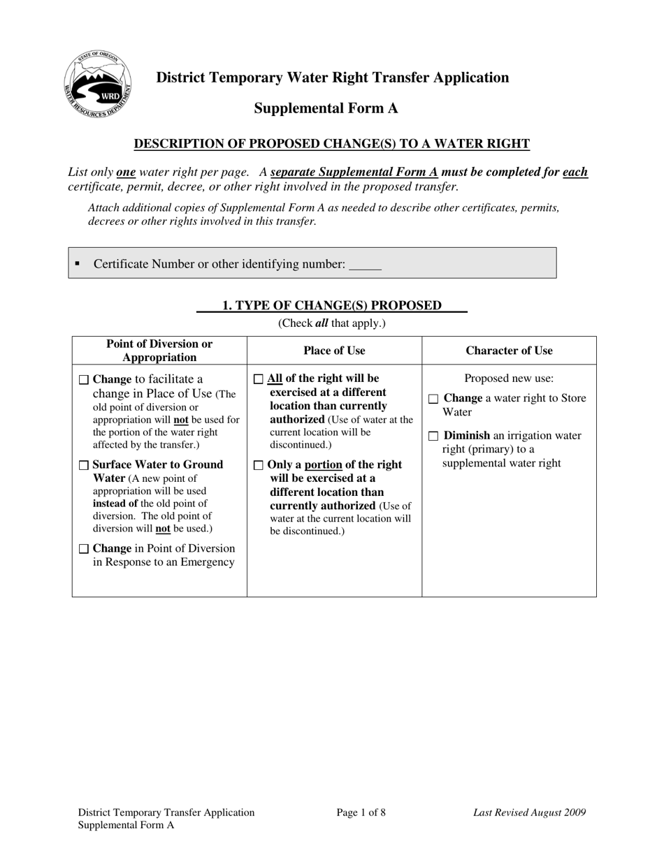 Supplemental Form A - Fill Out, Sign Online and Download Printable PDF ...
