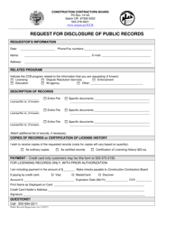 Oregon Request for Public Records Download Printable PDF | Templateroller
