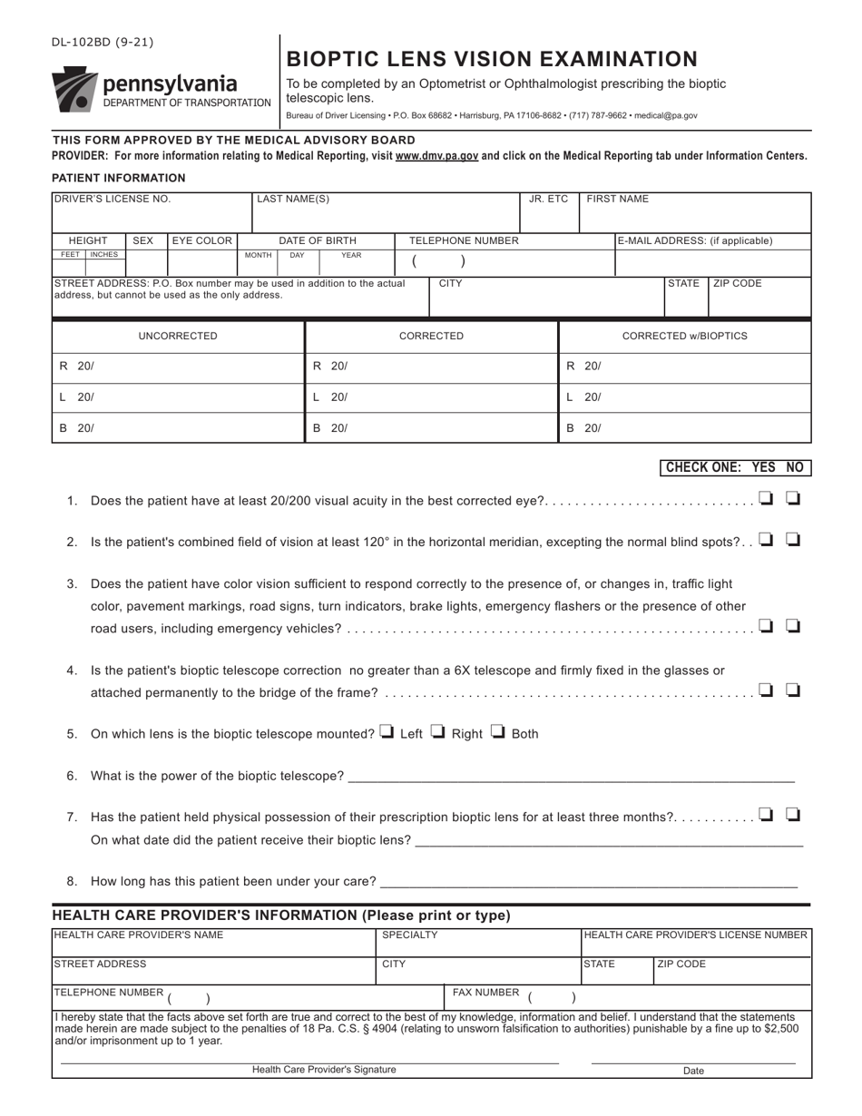Form DL-102BD - Fill Out, Sign Online and Download Printable PDF ...