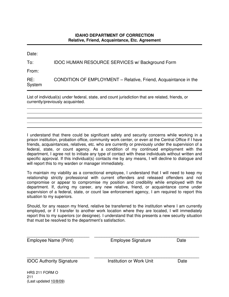 Form O - Fill Out, Sign Online and Download Printable PDF, Idaho ...