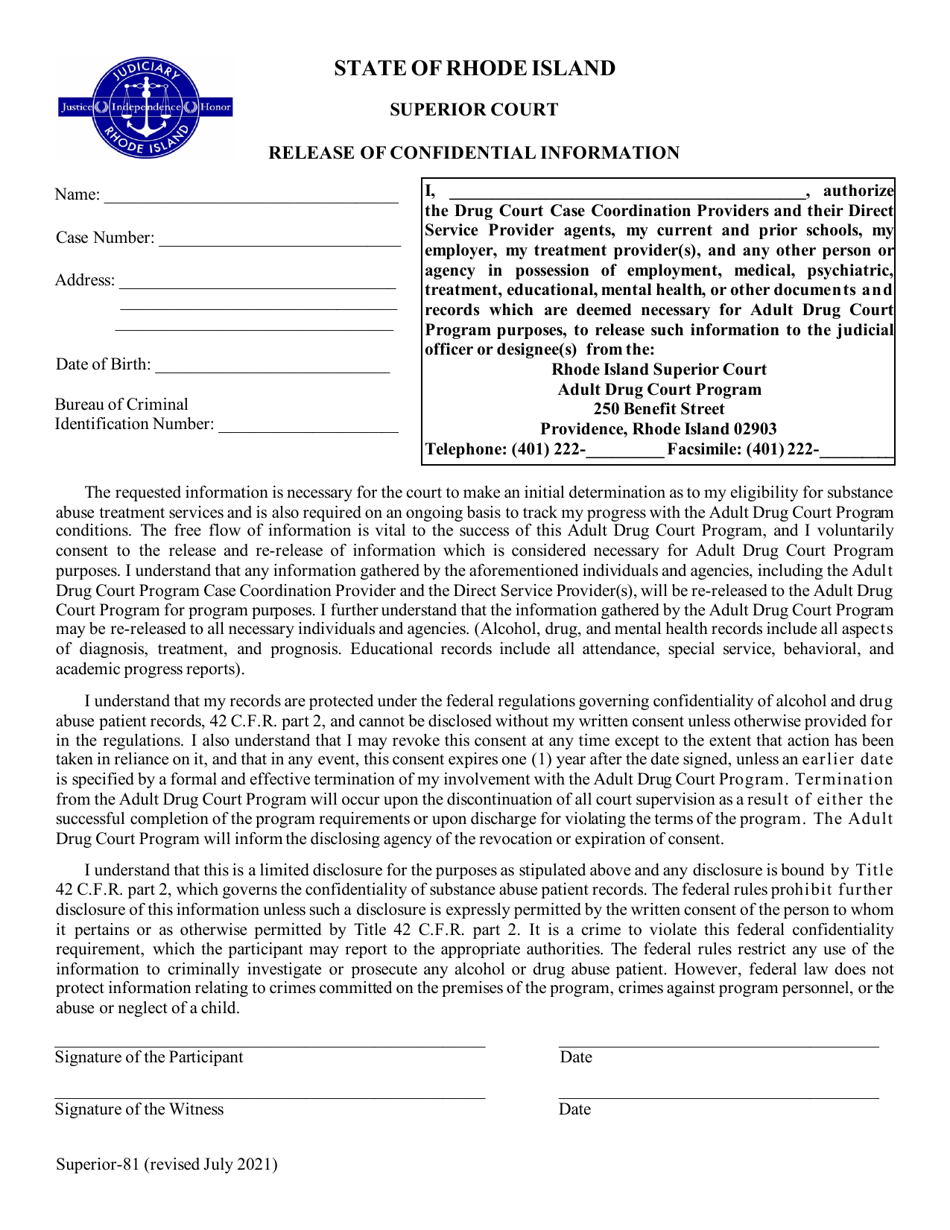 Form Superior-81 - Fill Out, Sign Online and Download Fillable PDF ...