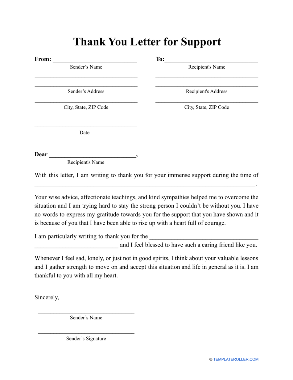 Thank You Letter For Support Template Download Printable PDF thank-you-letter-for-support-template-download-printable-pdf