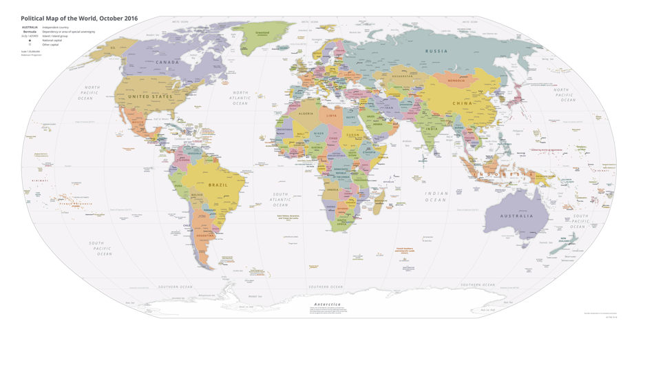 Political Map of the World - Fill Out, Sign Online and Download PDF ...