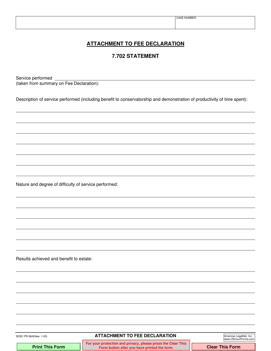 Form PR-96A - Fill Out, Sign Online and Download Fillable PDF, County ...