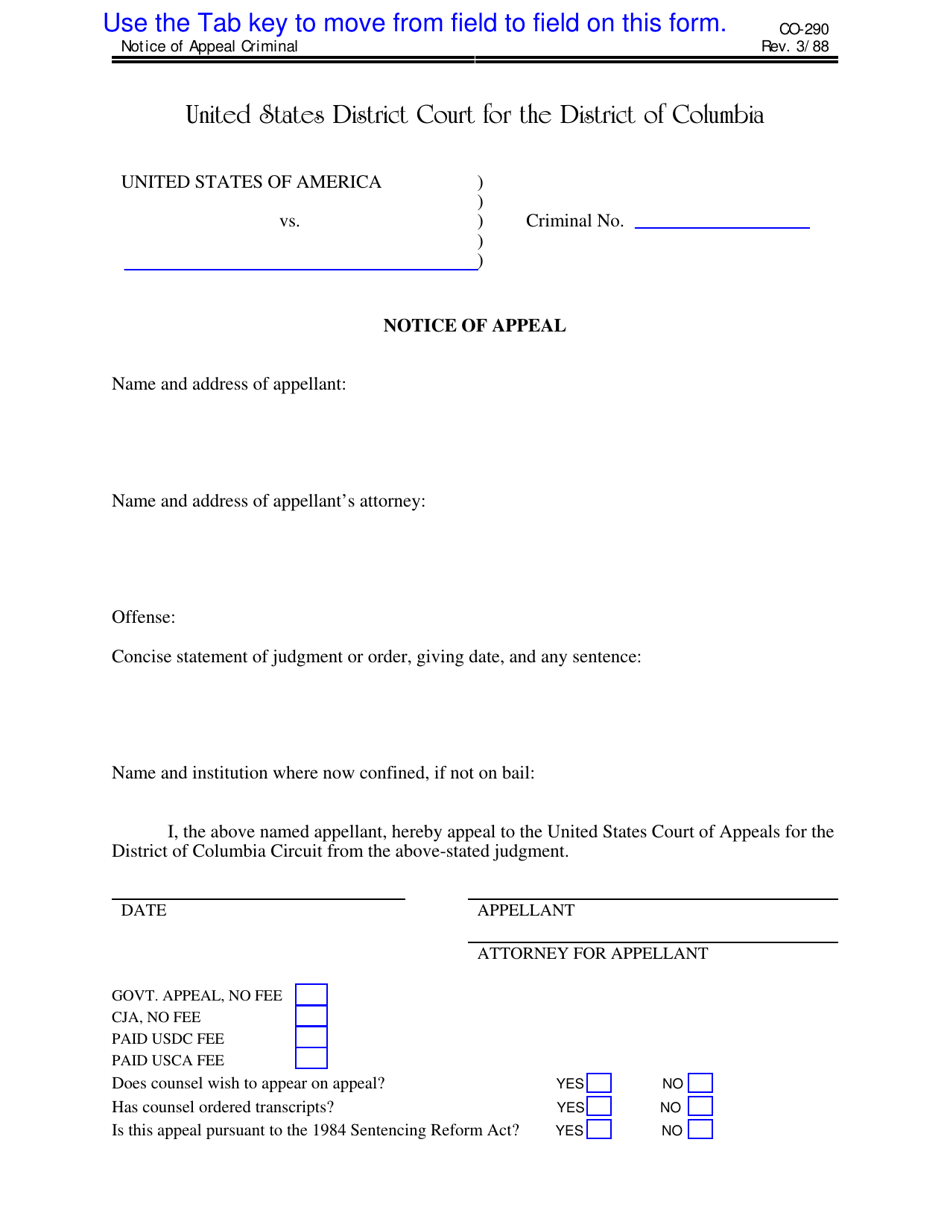 Form CO-290 - Fill Out, Sign Online and Download Fillable PDF ...